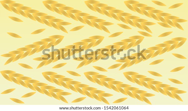Gold Paddy Seamless Background Yellow Gradation Stock Vector (Royalty ...