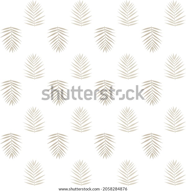 Gold Palm Leaves Fabric Pattern Background Stock Vector (Royalty Free ...