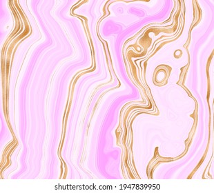 Gold Pink Marble Design Set Three Stock Vector (Royalty Free ...
