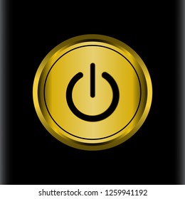 Golden Power Button Icon Vector: เวกเตอร์สต็อก (ปลอดค่าลิขสิทธิ์ ...