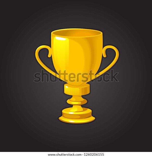Gold Rewards Cup Challenge Accepted Icon Stock Vector (Royalty Free ...