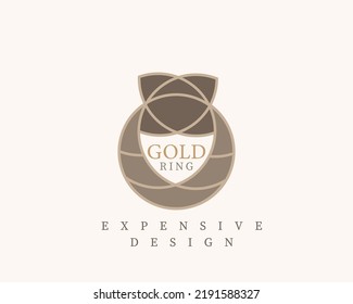 Gold Ring Expensive Logo Design Stock Vector (Royalty Free) 2191588327 ...