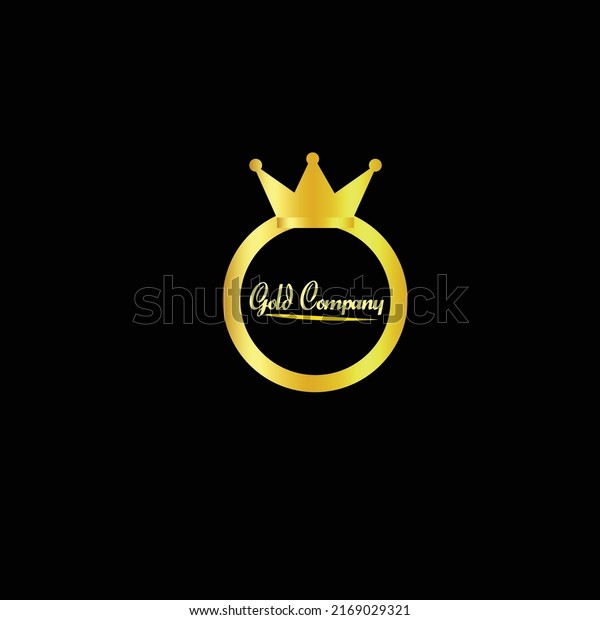 Gold Ring Logo Your Company Jewelry Stock Vector (Royalty Free ...