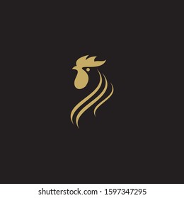 Gold Roster Logo Vector Design Template Stock Vector (Royalty Free ...