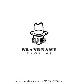Gold Rush Logo Cartoon Design Template Stock Vector (Royalty Free ...