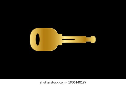 Gold Security System Concept Represented By Stock Vector (Royalty Free ...
