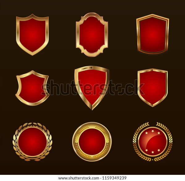 2,027 Frame Golden Red Shield Images, Stock Photos & Vectors | Shutterstock