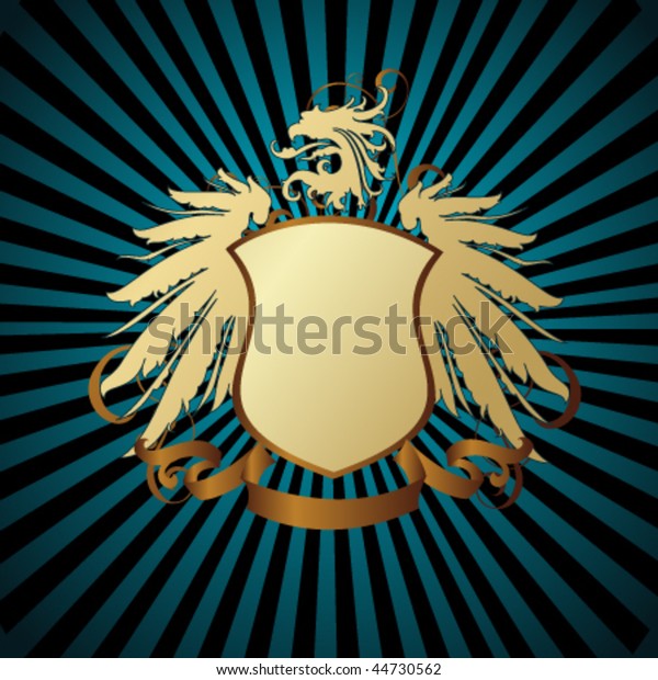 Gold Shield Wings Redesign Stock Vector (Royalty Free) 44730562 ...