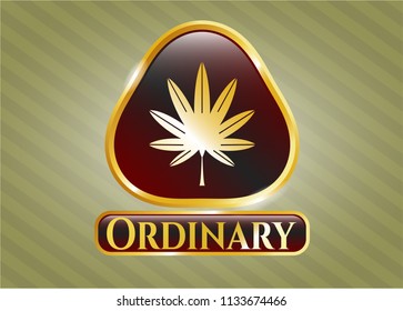 Shiny Emblem Marijuana Leaf Weed Icon: เวกเตอร์สต็อก (ปลอดค่าลิขสิทธิ์ ...