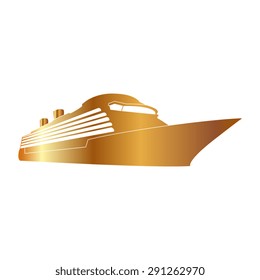 Gold Ship Icons Vector Stock Vector (Royalty Free) 291262970 | Shutterstock