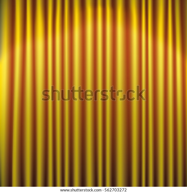 Gold Silky Curtain Texture Background Vector Stock Vector (Royalty Free ...