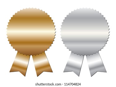 Gold Silver Award Vector Stock Vector (Royalty Free) 114704824 ...