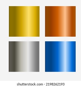 Gold Silver Bronze Blue Chrome Gradient Stock Vector (Royalty Free ...