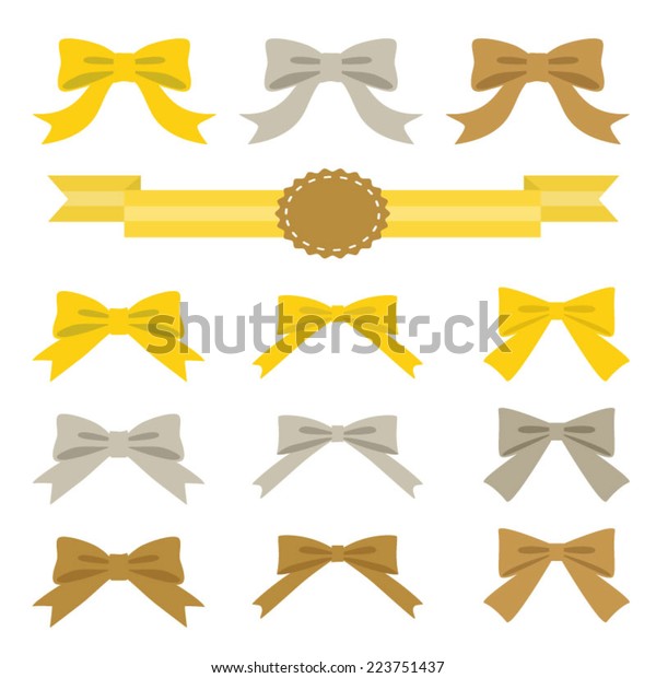 Gold Silver Bronze Ribbons Vector Eps Stock Vector (Royalty Free ...