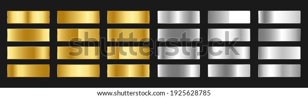 Gold Silver Gradient Background Vector Icon Stock Vector (Royalty Free ...