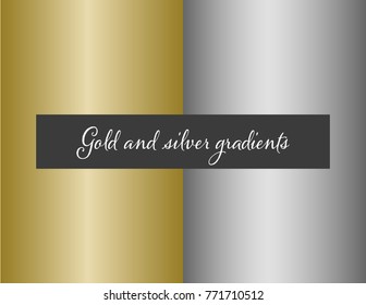 Gold Silver Gradients Stock Vector (Royalty Free) 771710512 | Shutterstock