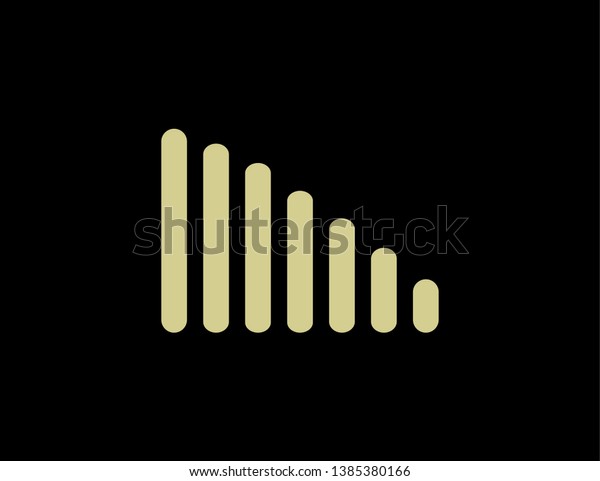Gold Sound Wave Background Vector Illustration Stock Vector (Royalty ...