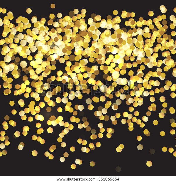 Gold Sparkle Glitter Polka Dot Seamless Stock Vector (Royalty Free ...