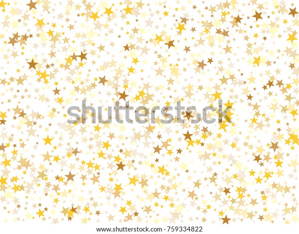 Gold Sparkling Background Star Dust Isolated Stock Vector (Royalty Free ...