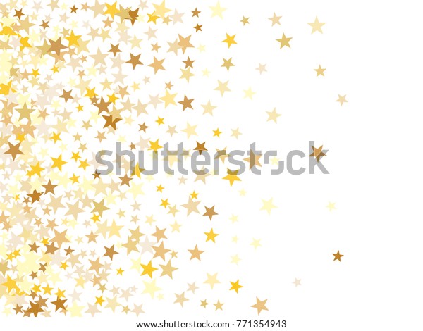 Gold Sparkling Background Star Dust Isolated Stock Vector (Royalty Free ...