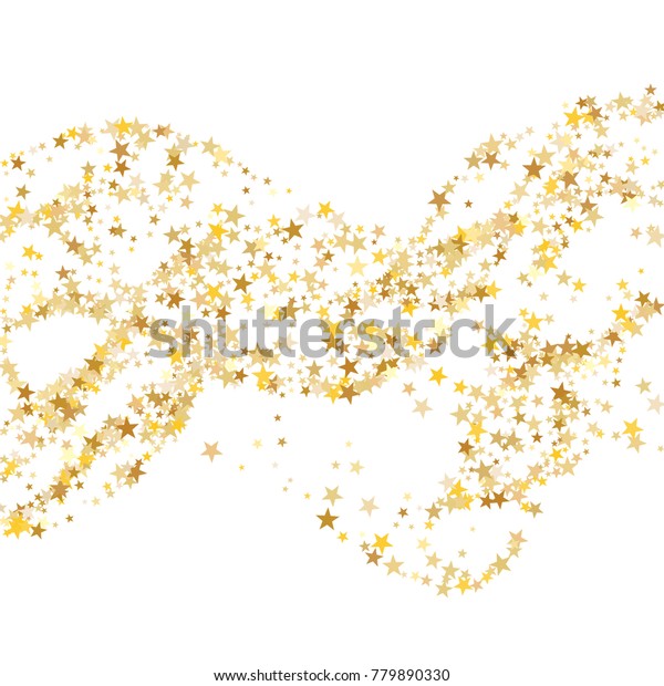 Gold Sparkling Background Star Dust Isolated Stock Vector (Royalty Free ...