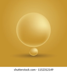Gold Spheres Vector Illustration Stock Vector (Royalty Free) 1152312068