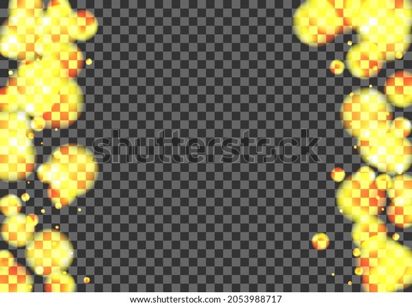 Gold Spot Background Transparent Vector Confetti Stock Vector (Royalty ...