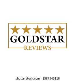 Gold Star Five Star Appreciation Stock Vector (Royalty Free) 1597548118
