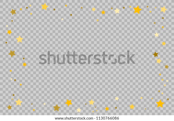 Gold Star Frame Isolated On Transparent Stock Vector (Royalty Free ...