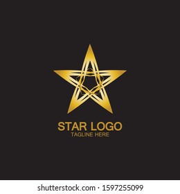 Gold Color Star Sign Logo Your Stock Vector (Royalty Free) 1572325402
