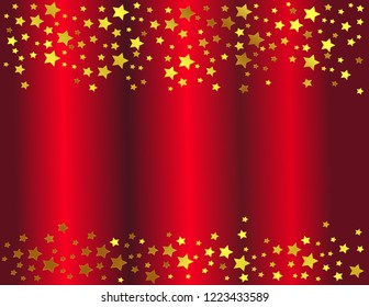 Gold Star Red Background Stock Vector (Royalty Free) 1223433595 ...