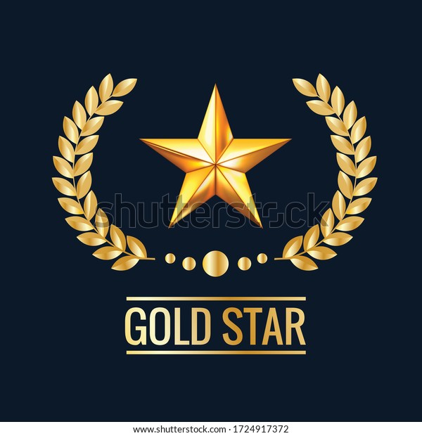 Gold Star Symbol Vector Art Stock Vector (Royalty Free) 1724917372 ...