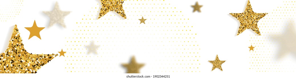 Gold Stars Vector Background On White Stock Vector (Royalty Free ...