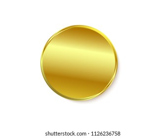 Gold Sticker Isolated Stock Vector (Royalty Free) 1126236758 | Shutterstock