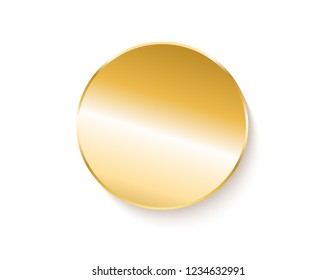 Gold Sticker Isolated 스톡 벡터(로열티 프리) 1234632991 | Shutterstock