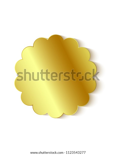 Gold Sticker Isolated Stock Vector (Royalty Free) 1123543277 | Shutterstock