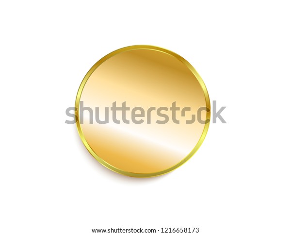 Gold Sticker Isolated Stock Vector (Royalty Free) 1216658173 | Shutterstock