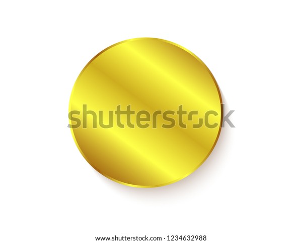 Gold Sticker Isolated Stock Vector (Royalty Free) 1234632988 | Shutterstock