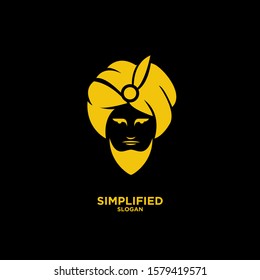 Gold Sultan Logo Icon Design Vector Stock Vector (Royalty Free ...