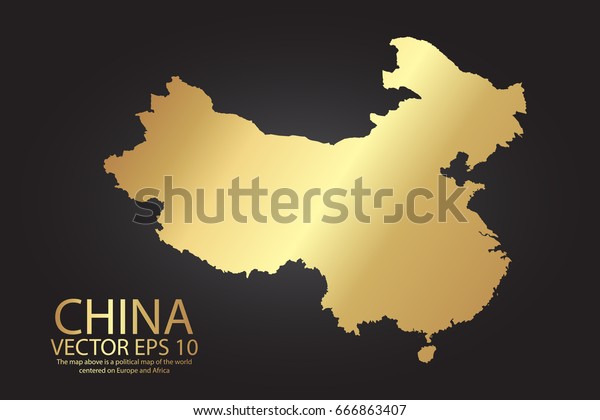 Gold Texture Map China Abstract Metal Stock Vector (Royalty Free ...