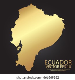 Gold Texture Map Ecuador Abstract Metal Stock Vector (Royalty Free ...