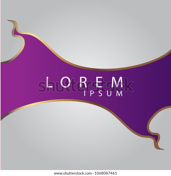 Gold Title Border Label Banner Template Stock Vector (Royalty Free ...