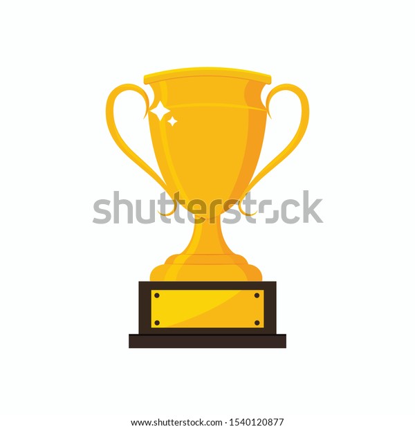 Gold Trophy Name Plate Winner Sporting: vector de stock (libre de ...
