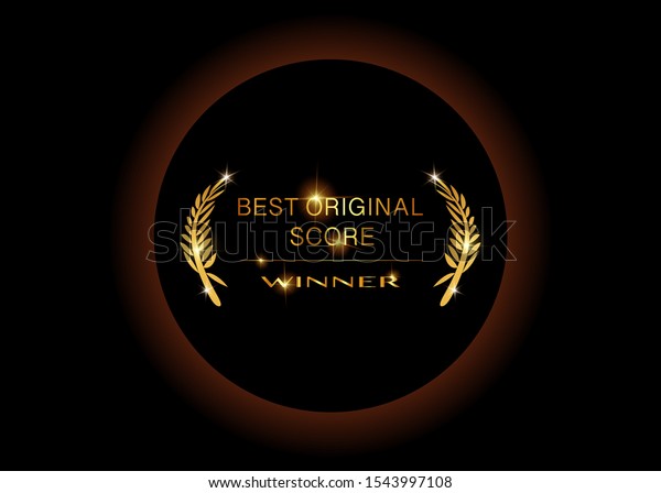 Gold Vector Best Original Score Concept Stock Vector (Royalty Free ...
