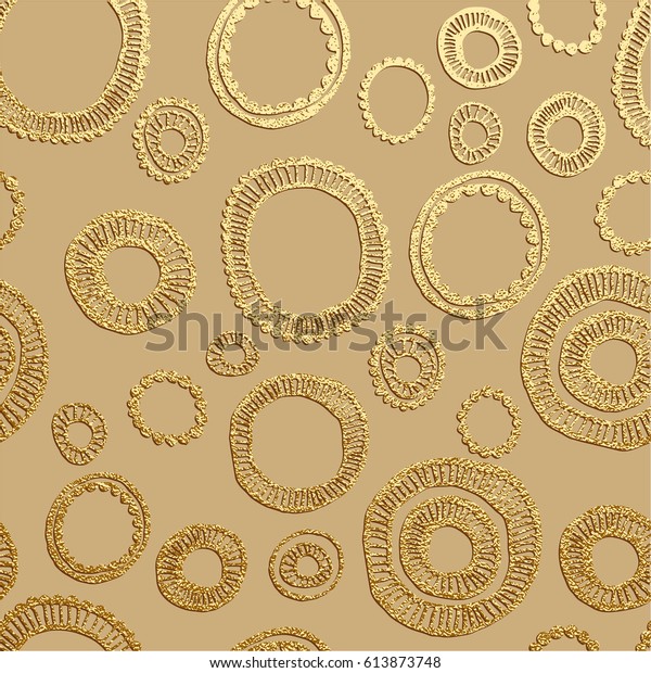 Gold Vector Illustration Golden Hand Drawn Stock Vector (Royalty Free ...