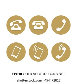 Phone Icon Set Call Symbol Vector Stock Vector (Royalty Free) 1498064258