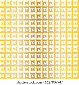 Gold Vector Seamless Fretwork Background Pattern Stock Vector (Royalty ...