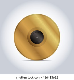 Gold Platinum Bronze Record Award Stock Vector (Royalty Free) 555412720