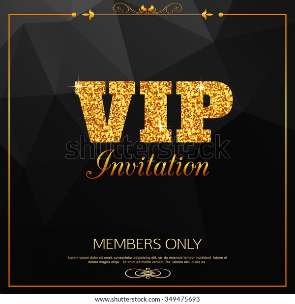 Gold Vip Background Stock Vector (Royalty Free) 349475693 | Shutterstock