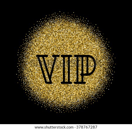 Gold VIP Logo Line Style Vector Stock Vector (Royalty Free) 378767287 ...